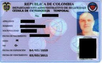 Cédula de extranjería tipos